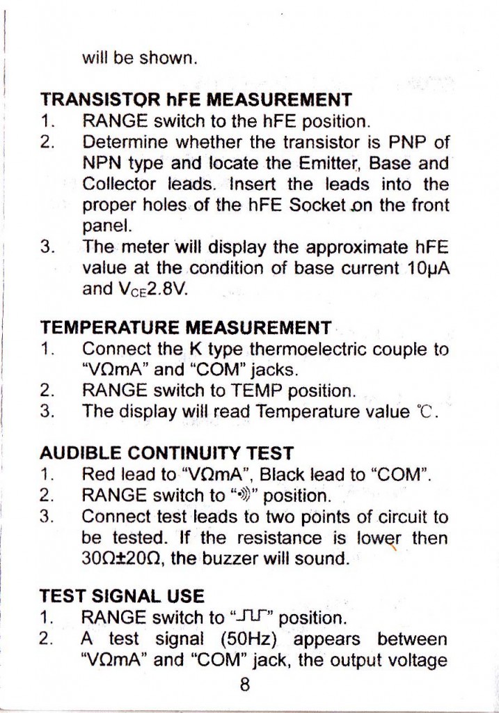 Digital Multimeter Nankai DT830B – Elektrologi