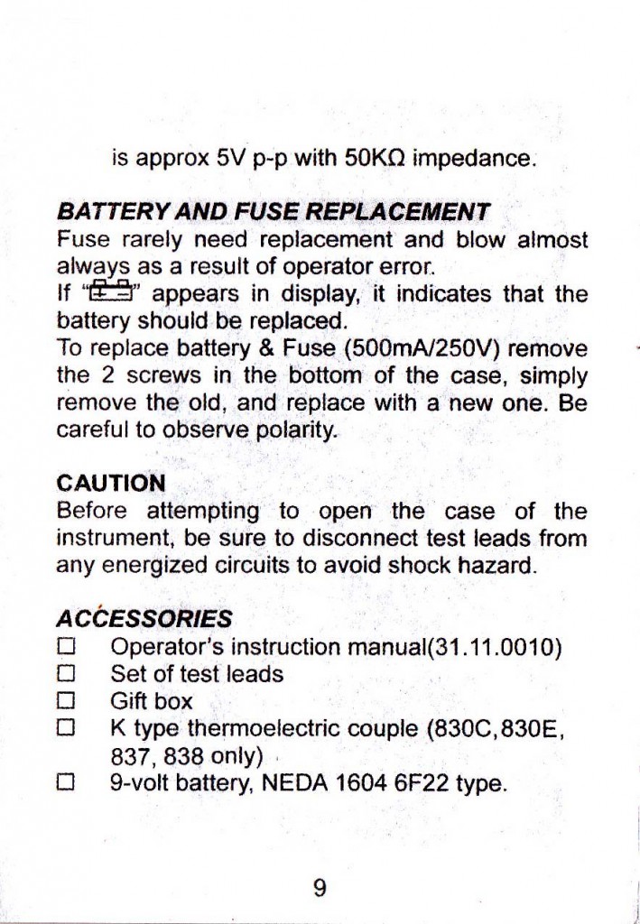 Digital Multimeter Nankai DT830B – Elektrologi