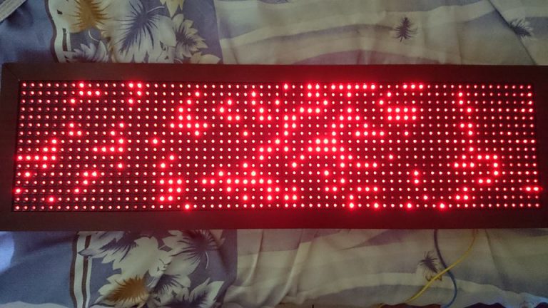 Menyambungkan Dot Matrix Display P10 Dengan Arduino – Elektrologi