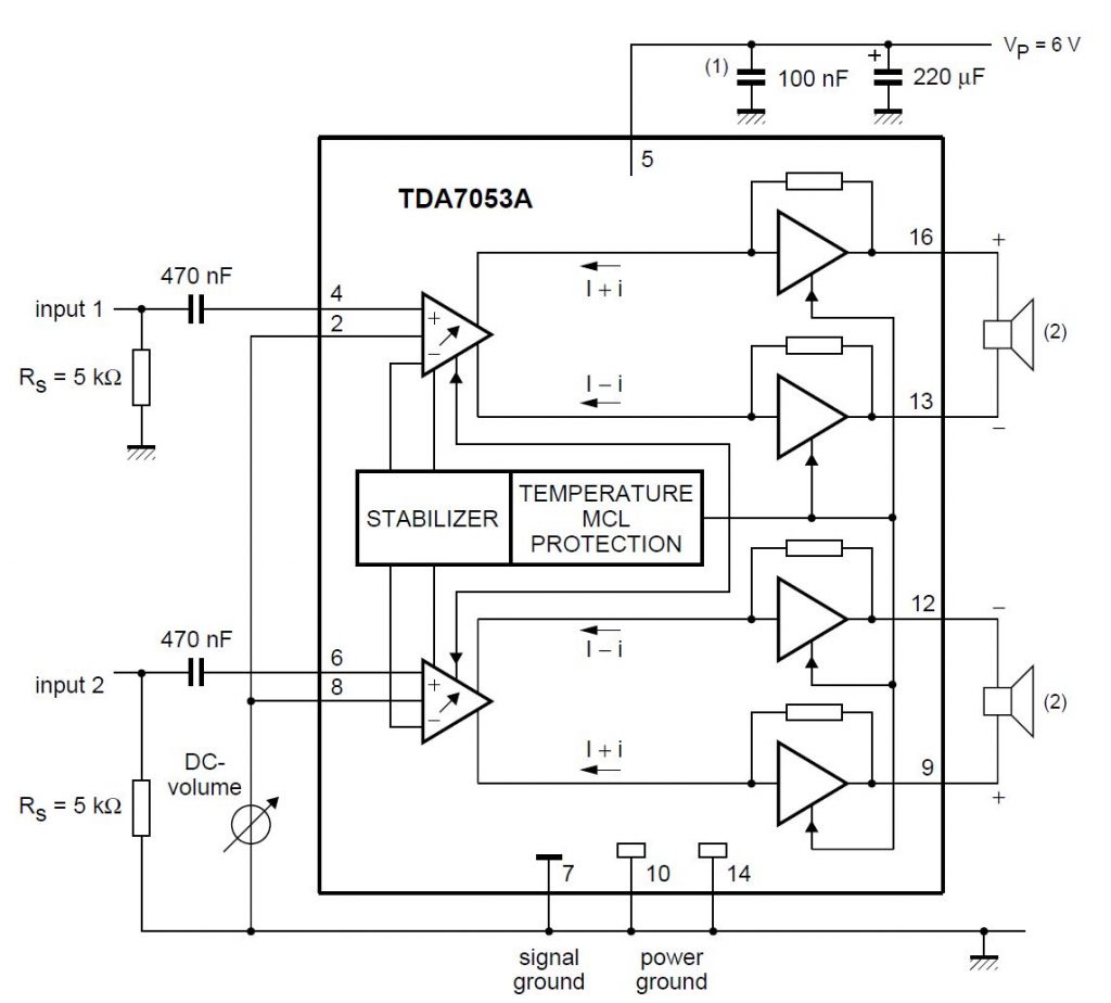 Rangkaian Penguat TDA7053 – Elektrologi