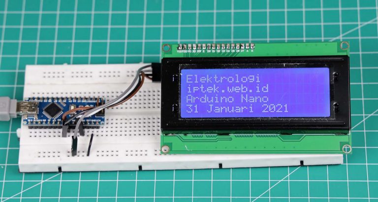 Arduino Nano Dengan Display LCD 20×4 (serial I2C) – Elektrologi