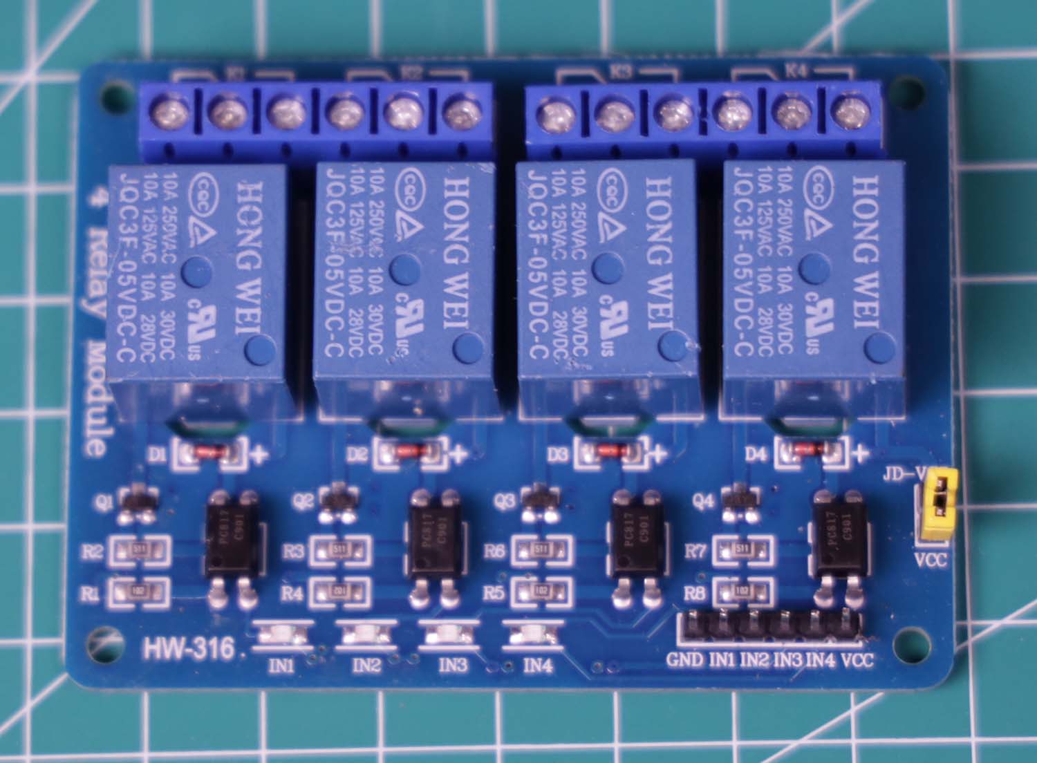 Modul Relay 5 volt HW-316 – Elektrologi